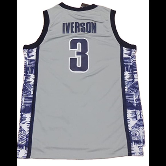 Shirts | New Georgetown Allen Iverson Jersey Multiple Sizes | Poshmark